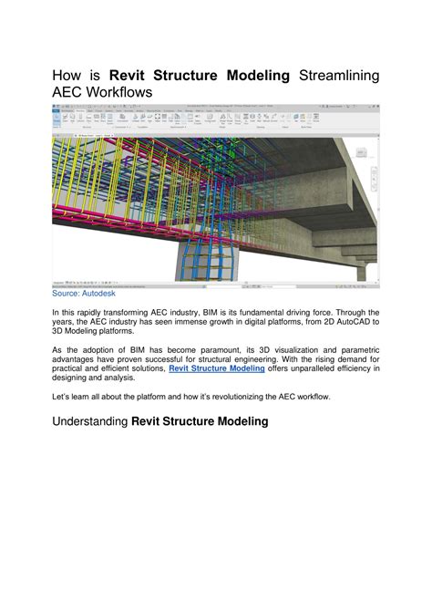 Ppt How Is Revit Structure Modeling Streamlining Aec Workflows Powerpoint Presentation Id