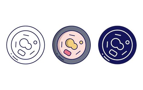 인간 세포 아이콘 프리미엄 벡터