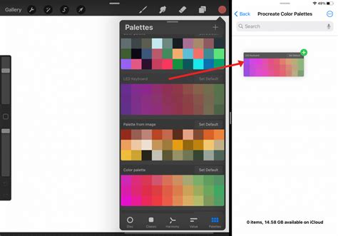 all about color palettes in procreate design bundles