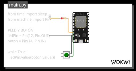 Encender Led Wokwi Esp32 Stm32 Arduino Simulator