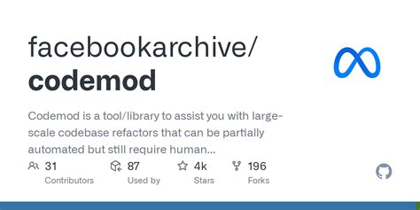 Github Facebookarchivecodemod Codemod Is A Toollibrary To Assist