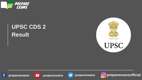 UPSC CDS 2 Result 2022 PDF Released PrepareExams