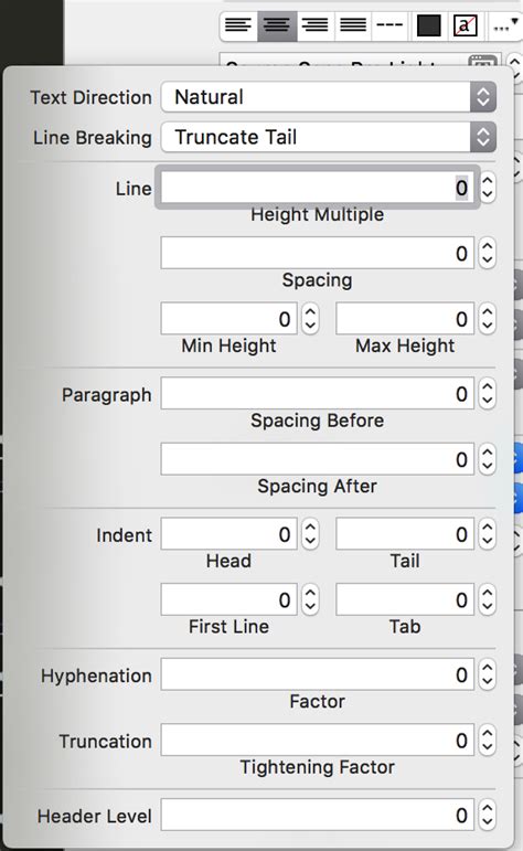 Ios How Do You Adjust Text Kerning Using Interface Builder In Xcode 7