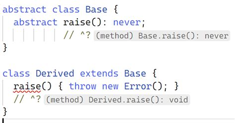 Support Inferring Never As The Return Type In JavaScript When