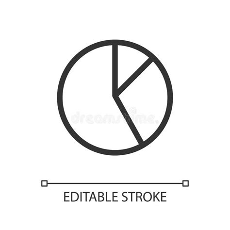 Circle Chart Pixel Perfect Linear Ui Icon Stock Vector Illustration Of Phone Line 258690059