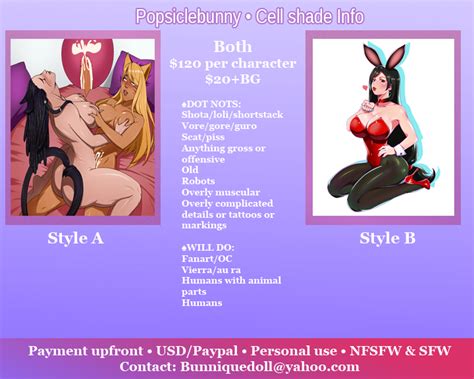 Commission Sheet By Popsiclebunny Hentai Foundry