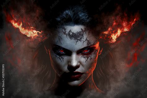 Succubus A Supernatural Demon Evil And Seductive Female Devil Generative Ai Ilustração Do