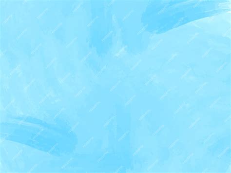 장식 수채화 브러시 스트로크 디자인 파란색 배경 무료 벡터