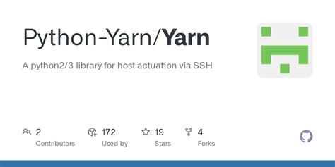 Github Python Yarnyarn A Python23 Library For Host Actuation Via Ssh