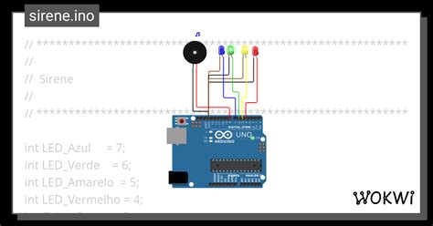 Sirene Wokwi Esp32 Stm32 Arduino Simulator