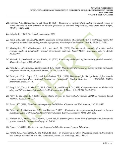 Review On Analysis Of Creep In An Isotropic Uniform Composite Cylinder Pdf