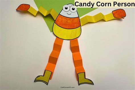 Candy Corn Person Craft Free Printable Craft Corner Diy