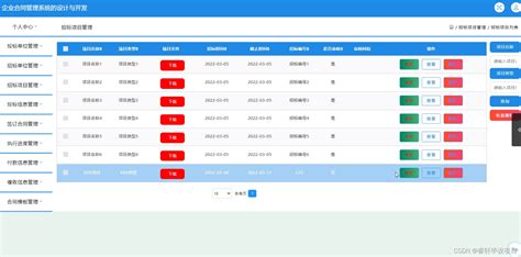 企业合同管理系统的设计与开发jspjavaspringmvcmysqlmybatis合同管理系统java开发 Csdn博客