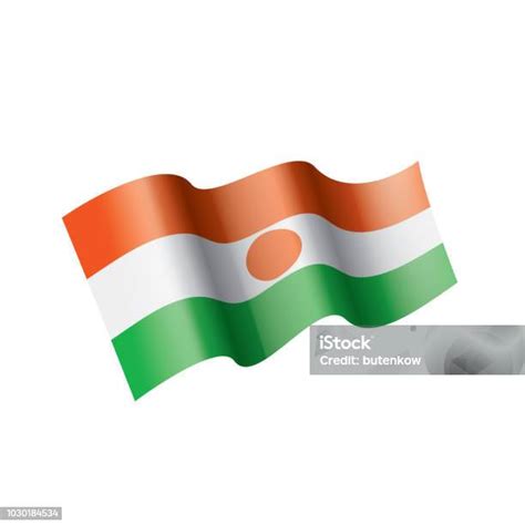 니제르 플래그 흰색 배경 벡터 일러스트 레이 션 0명에 대한 스톡 벡터 아트 및 기타 이미지 0명 3차원 형태 국기 Istock