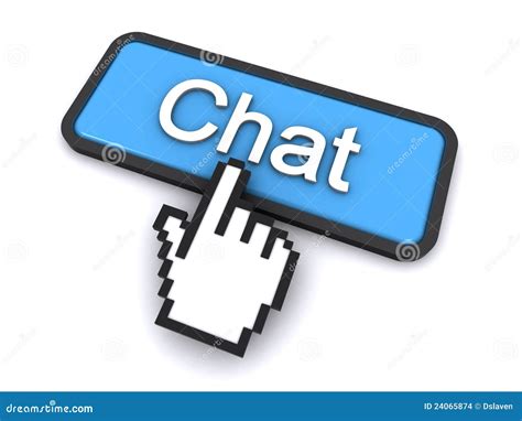 Chat Button Stock Illustration Illustration Of Discussion 24065874