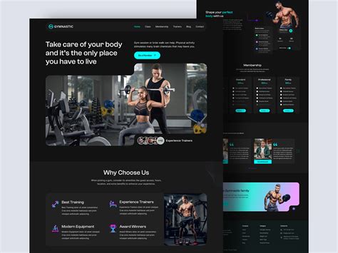 Gym Landing Page By Noor Hossain ‌ For Pixel Plot On Dribbble