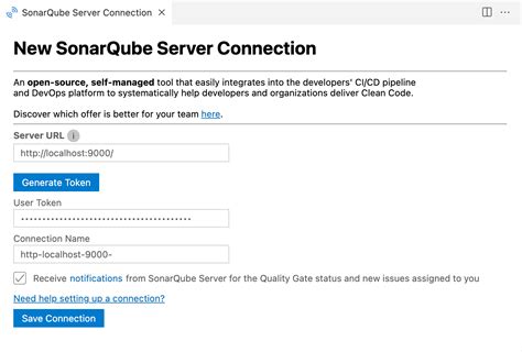 Connected Mode Setup Vs Code Sonar Documentation