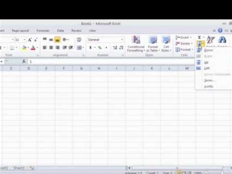 Learning MS Excel 2010 Creating Serial Number YouTube