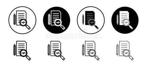 Defining Vector Icon Set Collection Defining Outline Flat Icon Stock