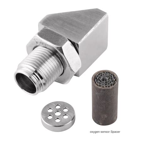 Universal O2 Oxygen Sensor Extender 45 Degree 02 Bung Extension Catalytic Converter O2 Oxygen