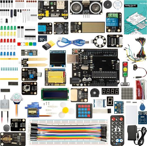 Rockbee Uno R3 Intermediate Kit And Tutorial 73 Items