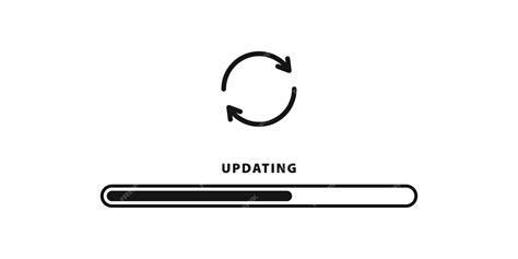 Premium Vector Update Icon Software Upgrade Sign Updating Progress