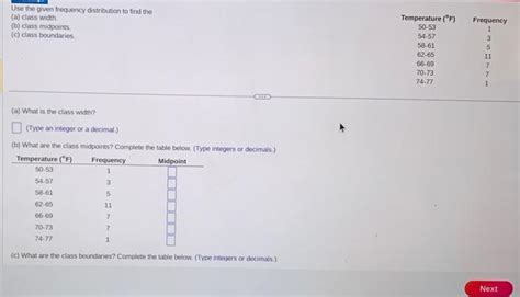 Solved Use The Given Frequency Distribution To Find The A