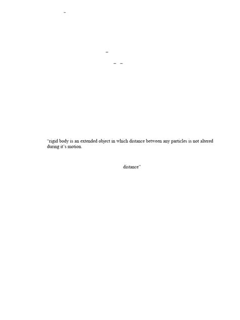 First Unit Physics Notes Pdf Torque Rotation Around A Fixed Axis