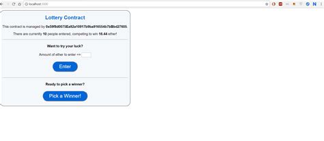 Github Cagriaydinlottery Smartcontract React Join The Lottery And