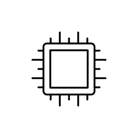 Premium Vector Cpu Processor Icon Vector Design Templates Isolated On White Background