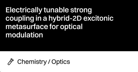 Electrically Tunable Strong Coupling In A Hybrid 2d Excitonic