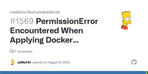 Permissionerror Encountered When Applying Docker Deployment · Issue 1569 · Lmeszinc