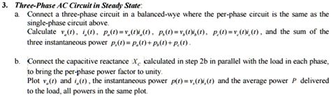 3 Three Phase Ac Circuit In Steady State A Connect A Three Phase