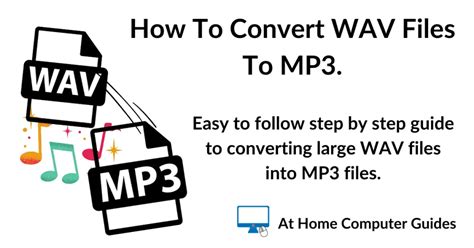 How To Convert WAV Audio Files To MP3 Step By Step Guide At Home