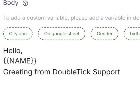 How To Resolve The Please Fill All Fields Error In Templates On Doubletick Doubletick Docs