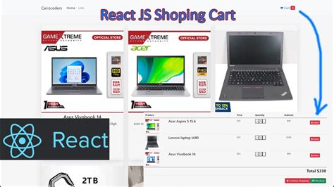 React Shopping Cart Youtube