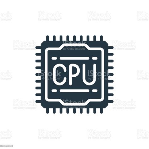 Cpu 아이콘입니다 웹 사이트 디자인 및 모바일 앱 개발 인쇄를위한 글리프 Cpu 아이콘 흰색 배경에 격리 된 사물 의 인터넷 컬렉션의 채워진 인터넷에서 Cpu 아이콘