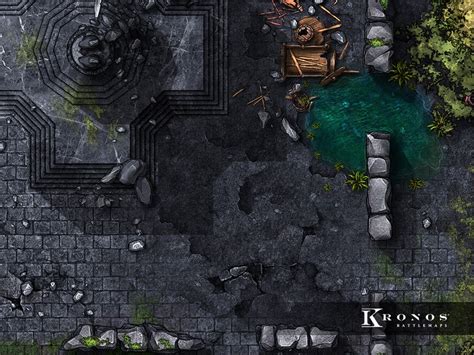 Castle Ruins Iii Battlemap 4kdnd Battle Map Dandd Battle Map