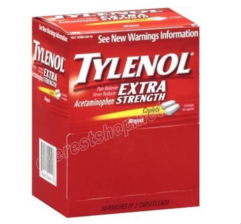 Tylenol Extra Strength Sinus Severe 50×2 Ct Everest