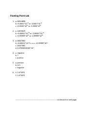 Understanding Floating Point Numbers And Inaccuracies In Course Hero
