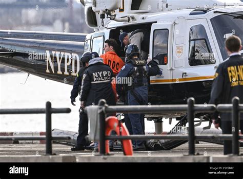 New York Usa 19th Dec 2024 Members Of The Nypd Escort Luigi Mangione Suspect In The Killing