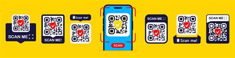 Qr 코드 스캔 아이콘 Qr 코드 세트 스마트폰 스캔 Qr 코드 결제 모바일 결제 및 신원 템플릿 전화에서 지불하기 위해 나를