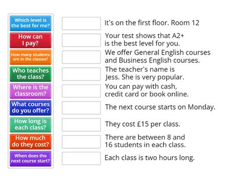 Roadmap A2 Match Answers Aj With Questions 110 In Previous Activity Lesson 1a Match Up