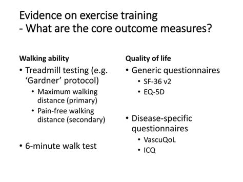 Exercise And Intermittent Claudication Pptx Physical Therapy Wellness