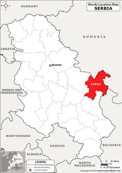 Where Is Borski Located In Serbia Borski Location Map In The Serbia