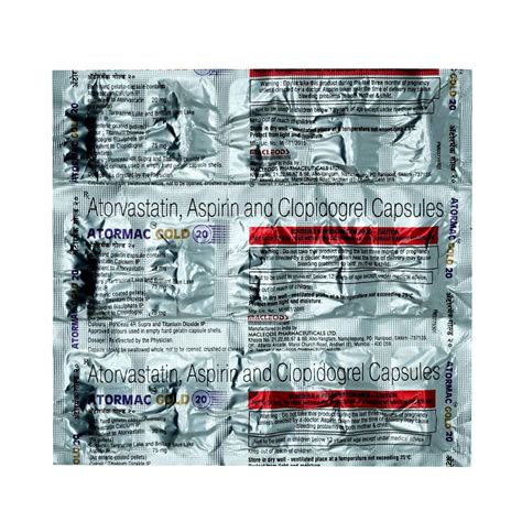 Atormac Gold 20 Capsule Lowers Cholesterol Levels