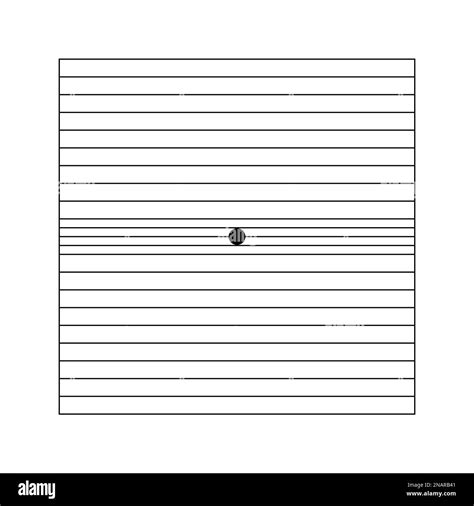 Amsler Grid With Central Dot And Horizontal Lines Closer Together In Center Test To Monitoring