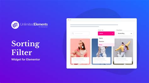 Sorting Filter Widget For Elementor