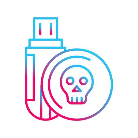 Infected Usb Drive Vector Icon 19502412 Vector Art At Vecteezy