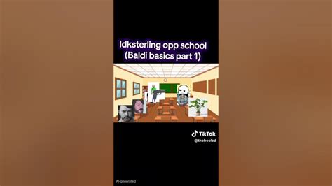 Idksterling Opp School Baldi Basics Part 1 Youtube